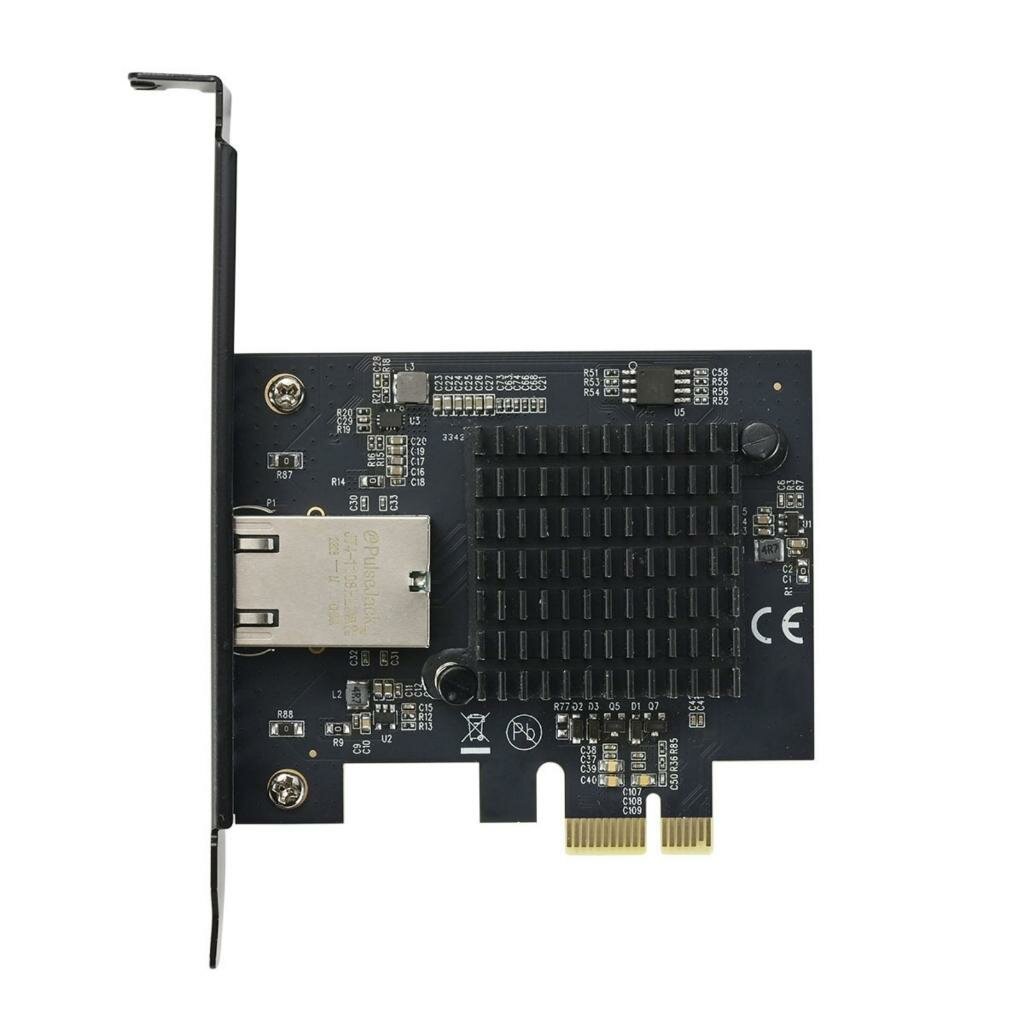 PCIE X1 Однопортовый Серверный адаптер Ethernet RJ45 Сетевая Карта PCIE 10 Гбит/с Ethernet-Карта с Низким Профилем для Серверов