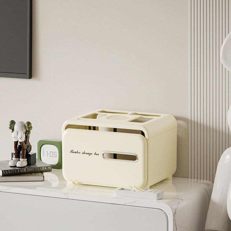 Коробка для хранения роутера, спальня, гостиная, WIFI, большая емкость, многослойное рассеивание тепла, зарядное устройство, полка для приставки