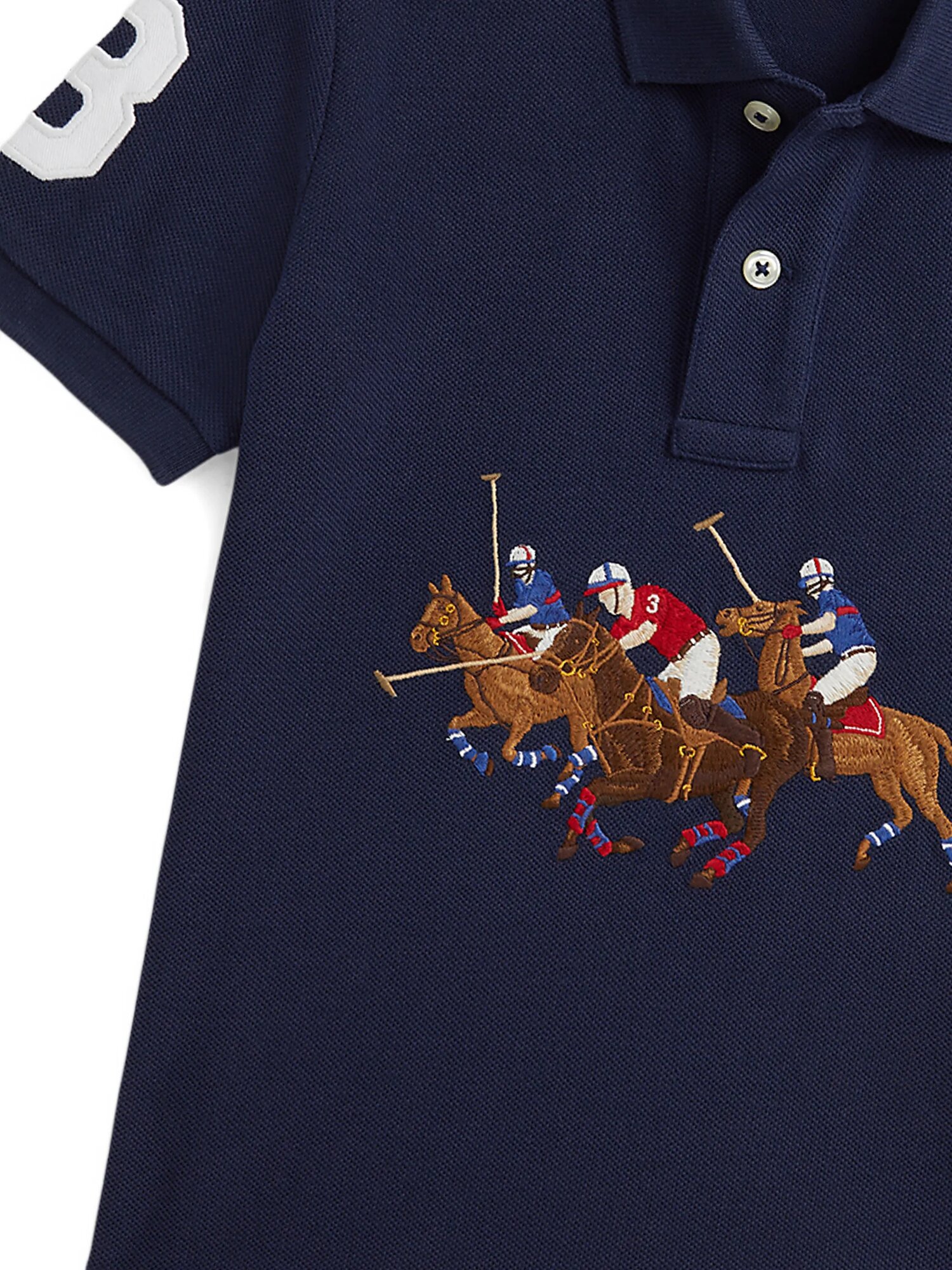 Рубашка Polo Ralph Lauren Polo Player, размер 5 лет, синий — фото 1