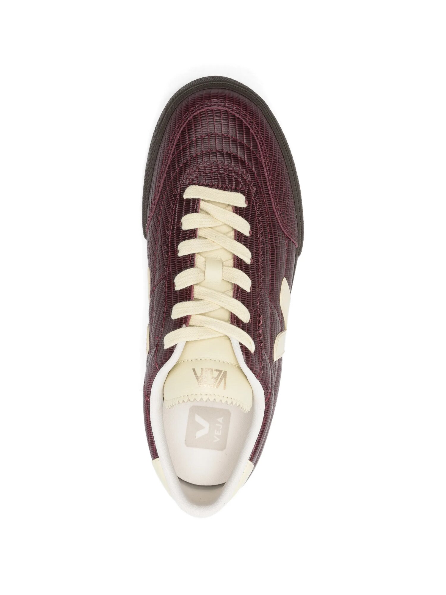 Кроссовки VEJA Lizard-effect lace-up sneakers, размер 40, красный — фото 1