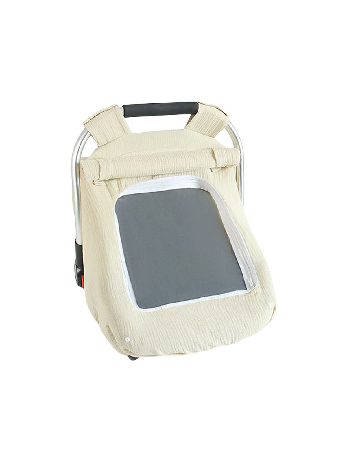 Мягкий и удобный чехол для детской люльки с дышащим окошком, однотонный чехол