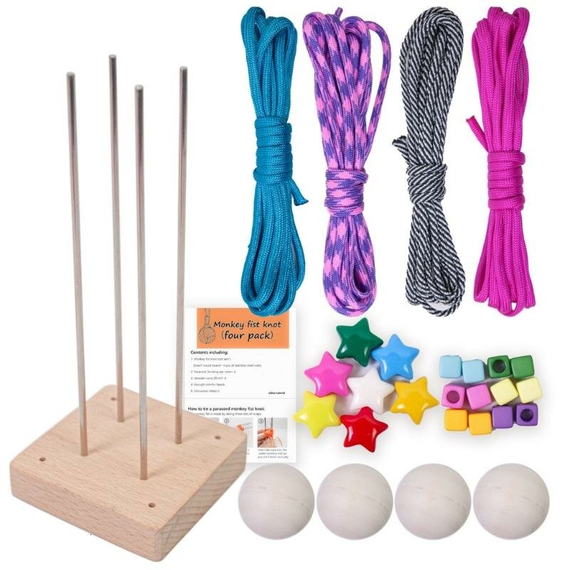 Набор для изготовления обезьяньего кулака из паракорда, Комбинация 5