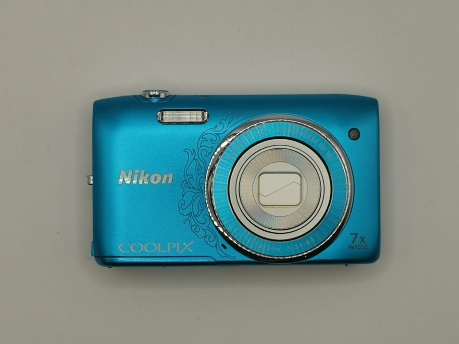 Nikon Coolpix S3500, Blue Компактный цифровой фотоаппарат