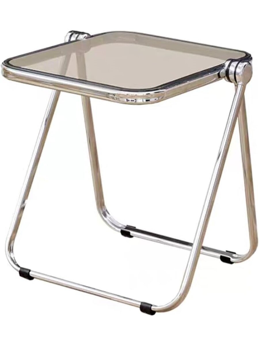 Современные минималистичные стулья, прозрачные табуретки, легкие приставные столики для спален и небольших комнат