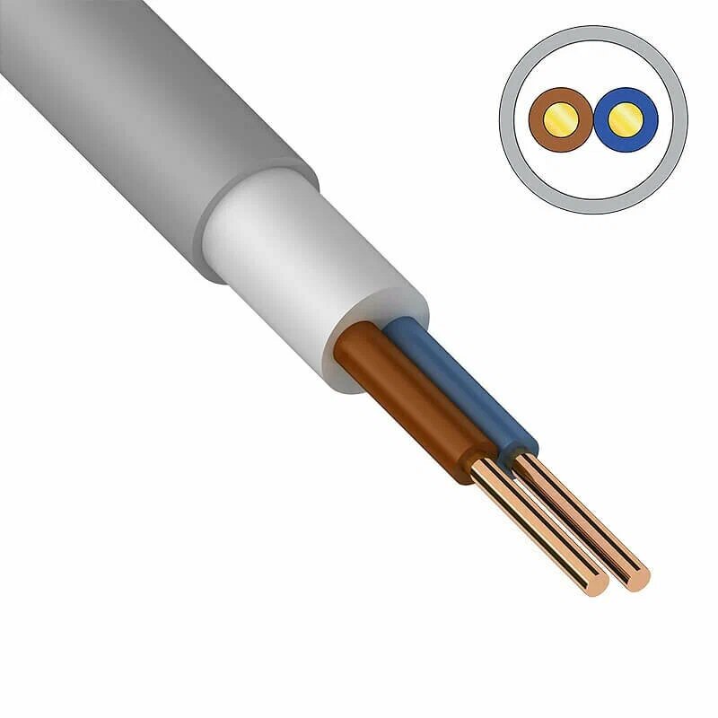 Кабель Конкорд NUM-J, 3х2,5 сечение 2.5, ГОСТ, ПВХ-изоляция, 3 жилы (50м)