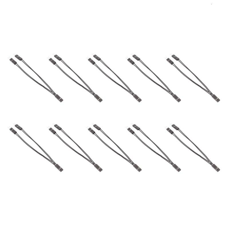 Разъёмы Dupont 10 см, 2,54 мм, 2Pin, мама-папа-папа, 10pc