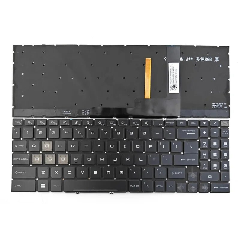 Клавиатура DIXSG для MSI Katana 15, 4-зонная RGB подсветка