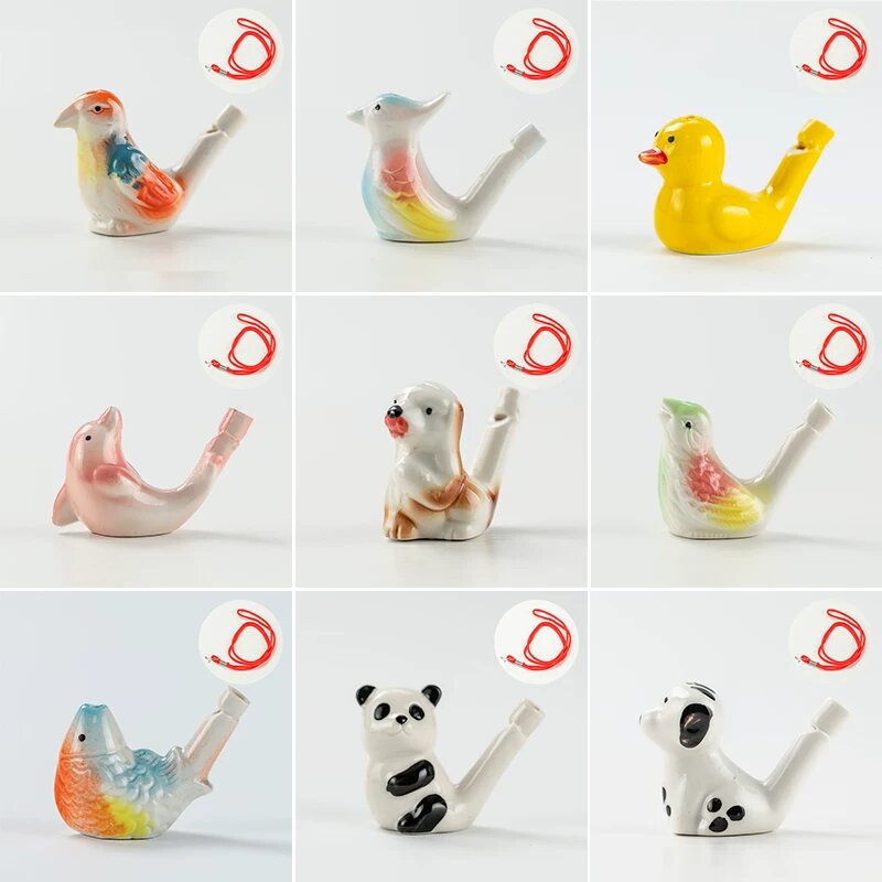 Керамический свисток в виде водяного птица, милый животный знак, керамическое искусство, туристическая аттракция, горячая продажа, стиль шнурка, свисток в виде водяного птица