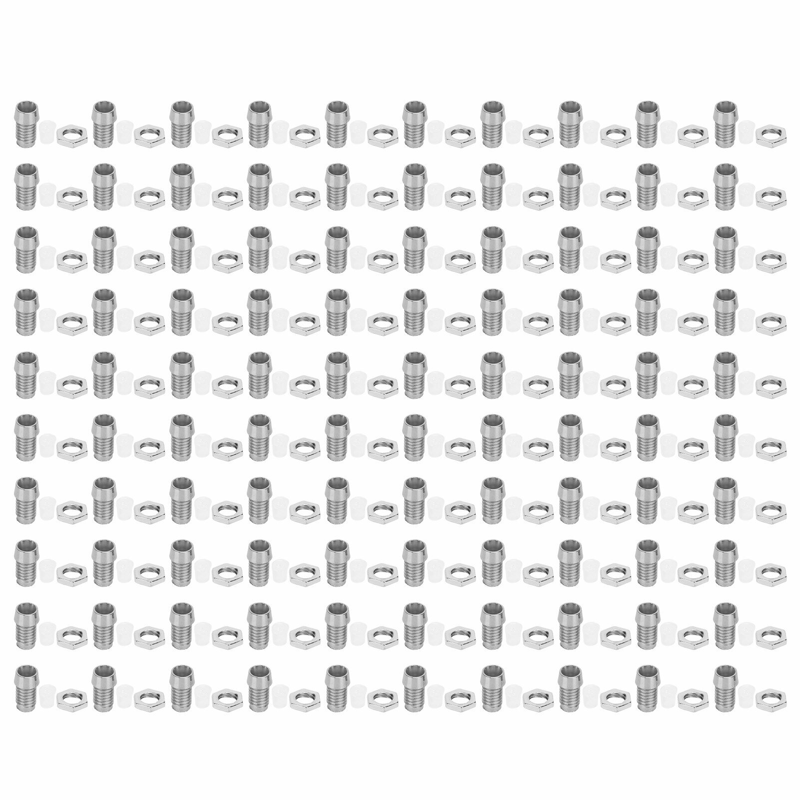 100 SET светодиодный держатель Пластиковый хромированный 3 мм для световой излучающей лампы лампы серебра