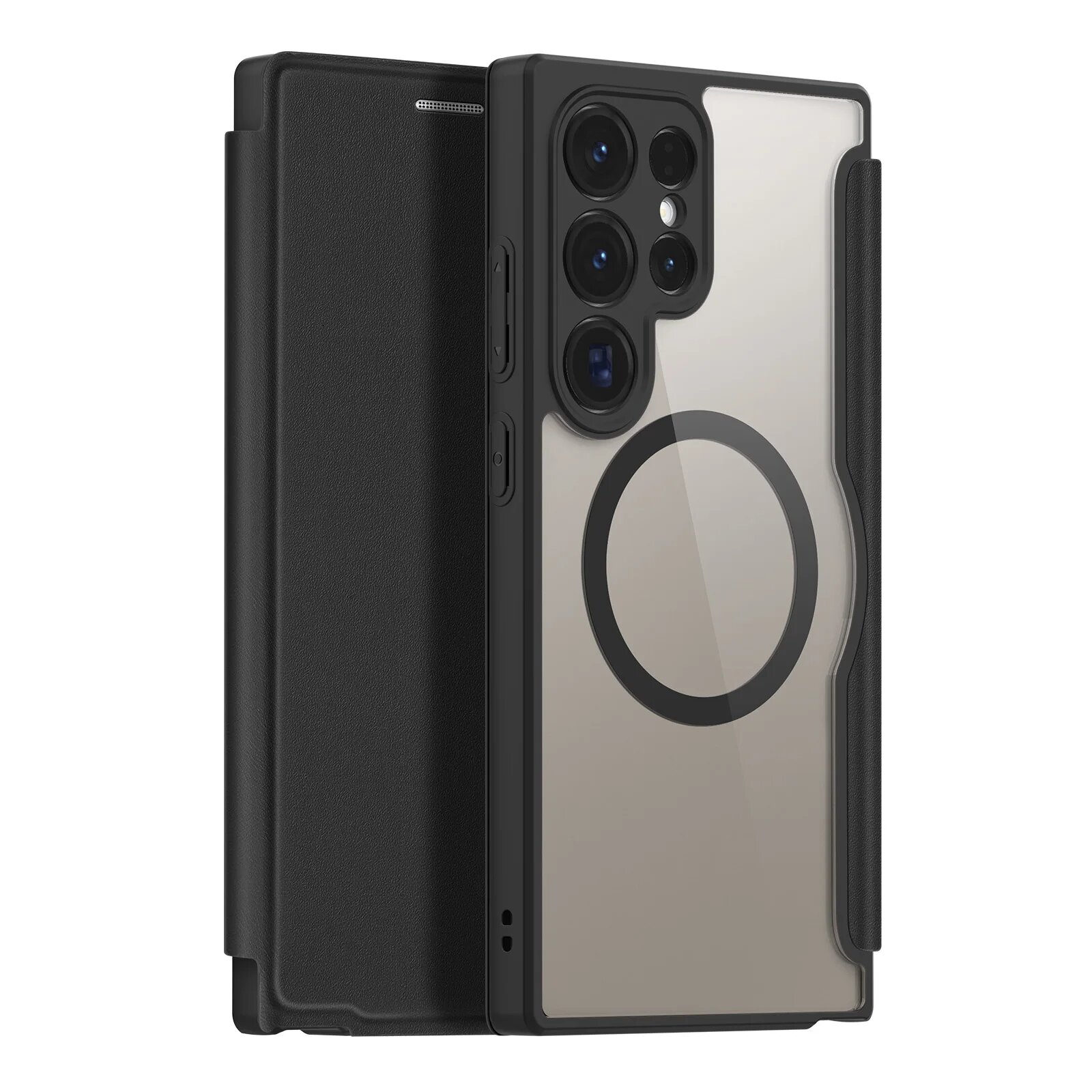 Чехол-книжка DUX DUCIS для Samsung Galaxy S24 Ultra, черный, MagSafe