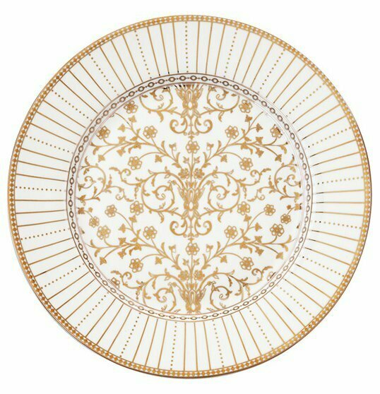 Тарелка 19,5 см Pozzi Milano 1876 "Golden /Золотистый орнамент" / 369138