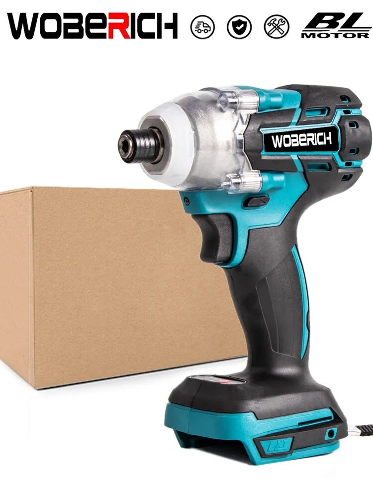 Импакт аккумуляторный шуруповерт, винтоверт ударный Поставляется 0 акб