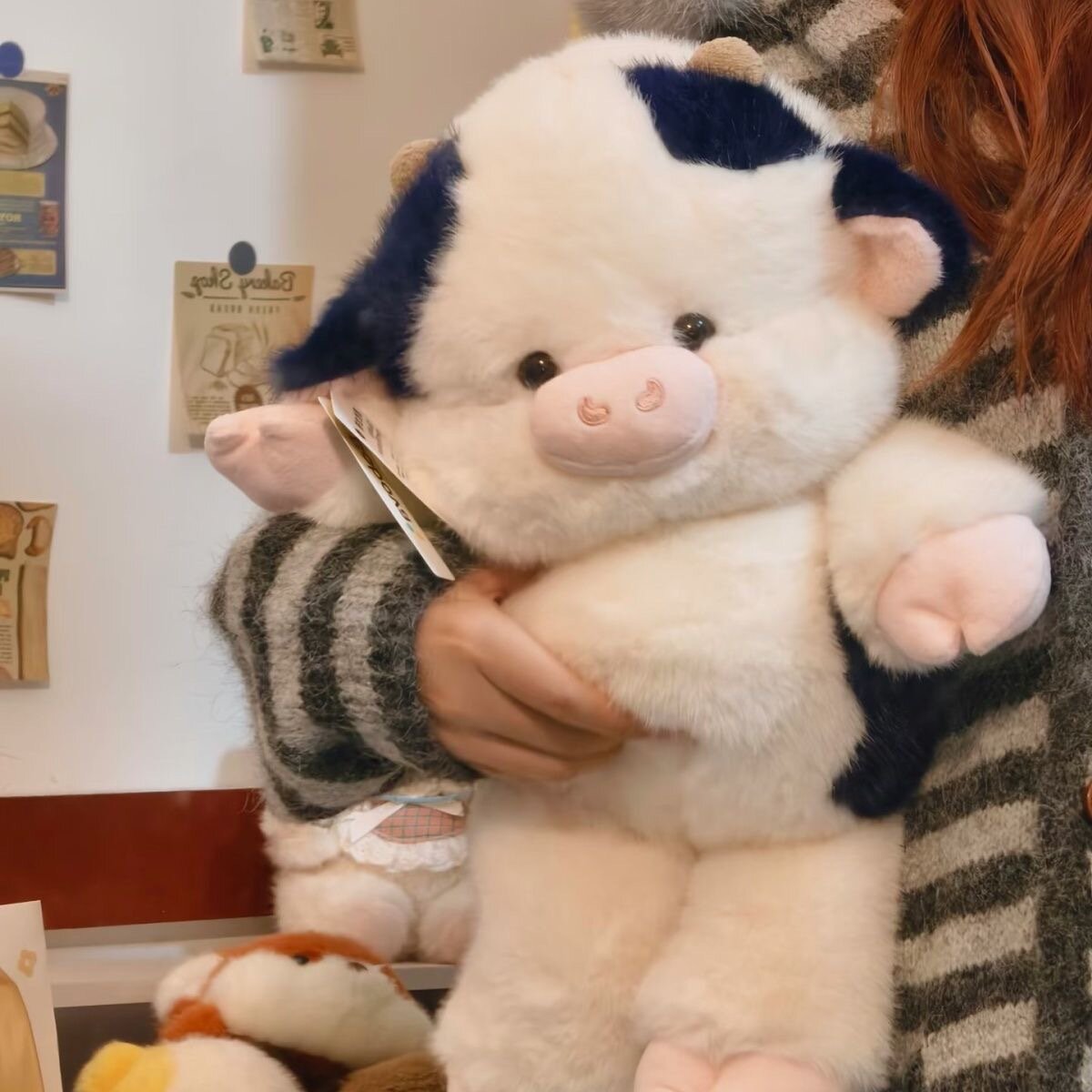 Новая серия милых мягких игрушек бегущих животных куклы милая корова панда кролик олень плюшевая игрушка подарок на