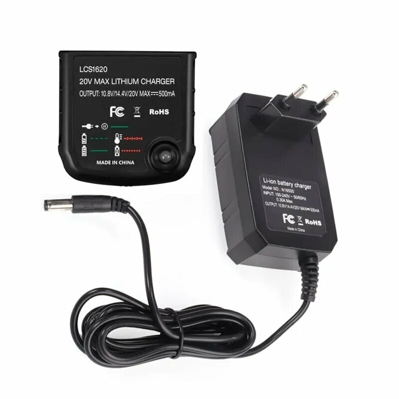 Зарядное устройство для литиевых аккумуляторов Black Decker 10,8 В 14,4 В 20 В LBXR20 LB20 LBX20 LBX4020, электрическая дрель, шуруповерт, вилка ЕС