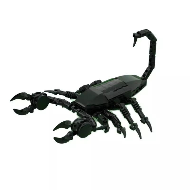 MOC37155 креативная серия жуткий черный скорпион животное собранная модель строительного блока