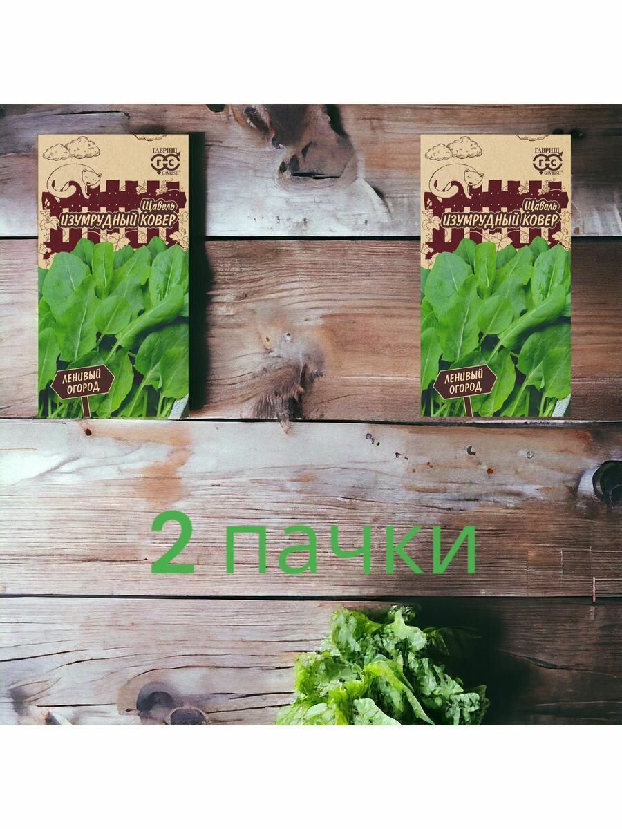Щавель Изумрудный ковер цв. п 0,2г Ленивый огород (комплект из 2 пачек) Гавриш