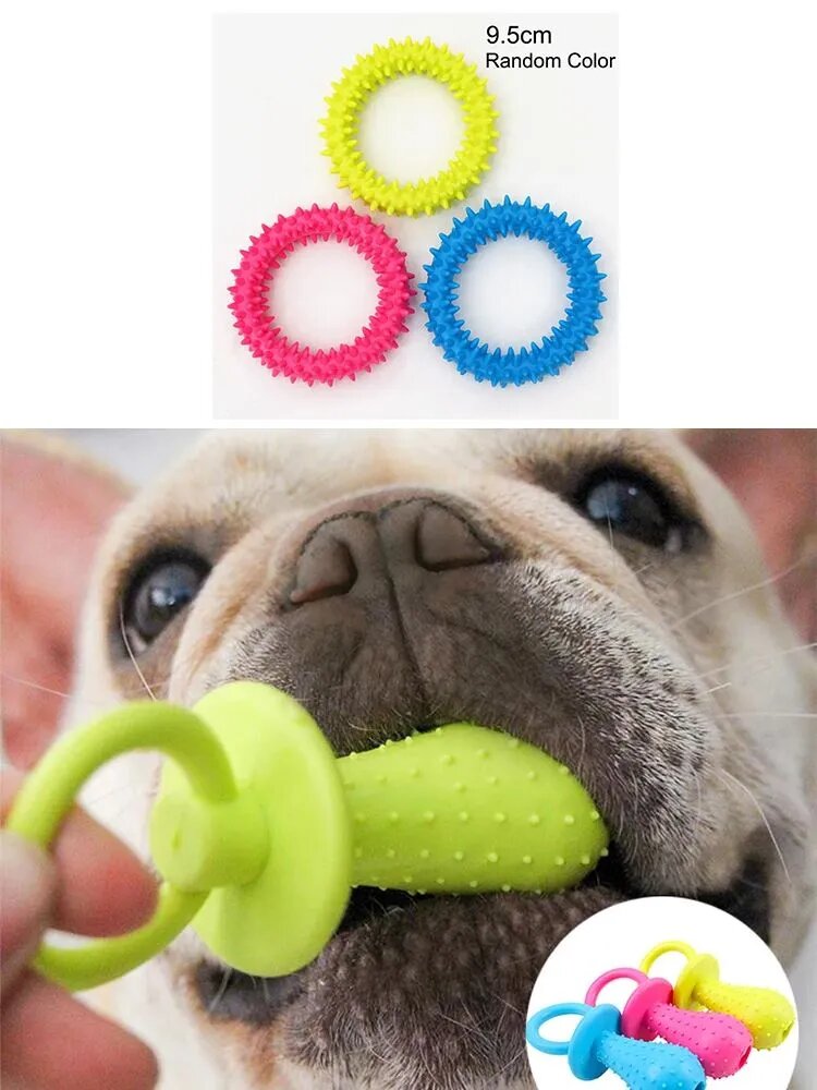 Игрушки для собак мелких и средних пород и щенков жевательная для чистки зубов собак с отверстиями для ламоства / Грызак