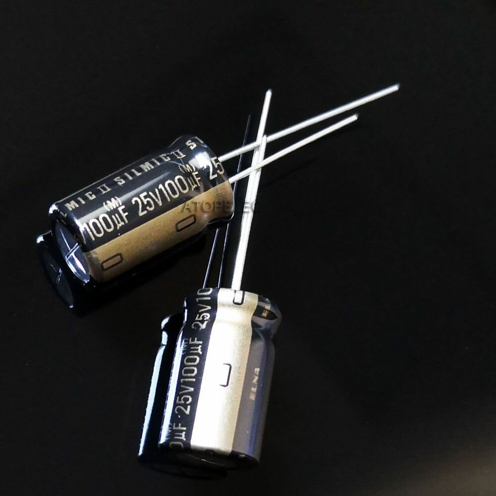 4 шт. 100uF 25V ELNA SILMIC II Аудио электролитический конденсатор для звуковой аппаратуры