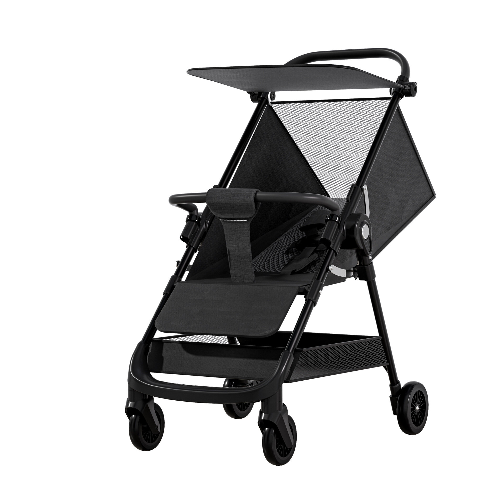 Детская коляска-артефакт, которую можно складывать, детская коляска, зонт для путешествий, может сидеть и лежать, детская коляска