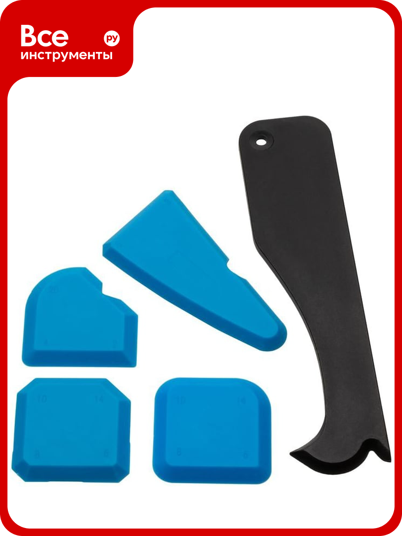 Набор шпателей для силиконовых герметиков DLT 5 шт. 1733