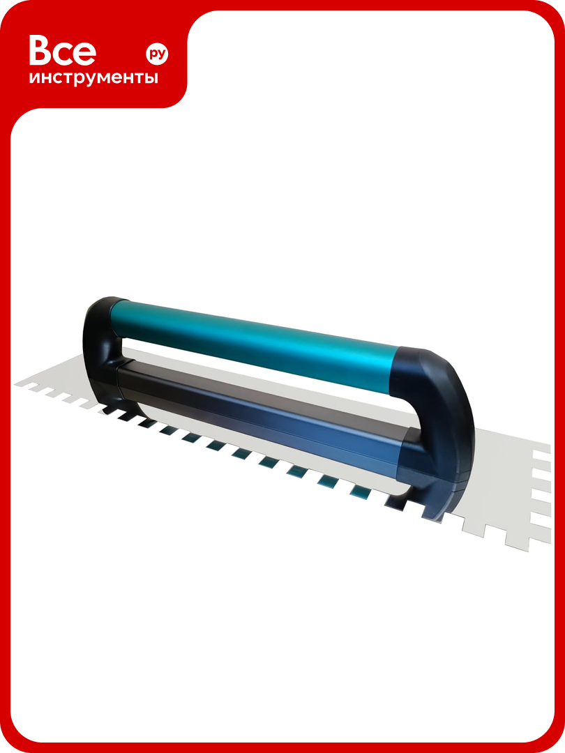 Зубчатый шпатель из нержавеющей стали BIHUI зуб 12 мм PTSM12