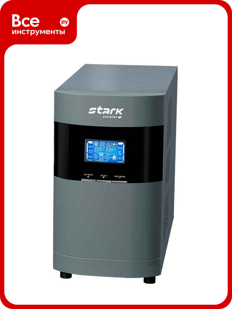 Источник бесперебойного питания Stark Country 3000 online, 12А 3000 Online 12А