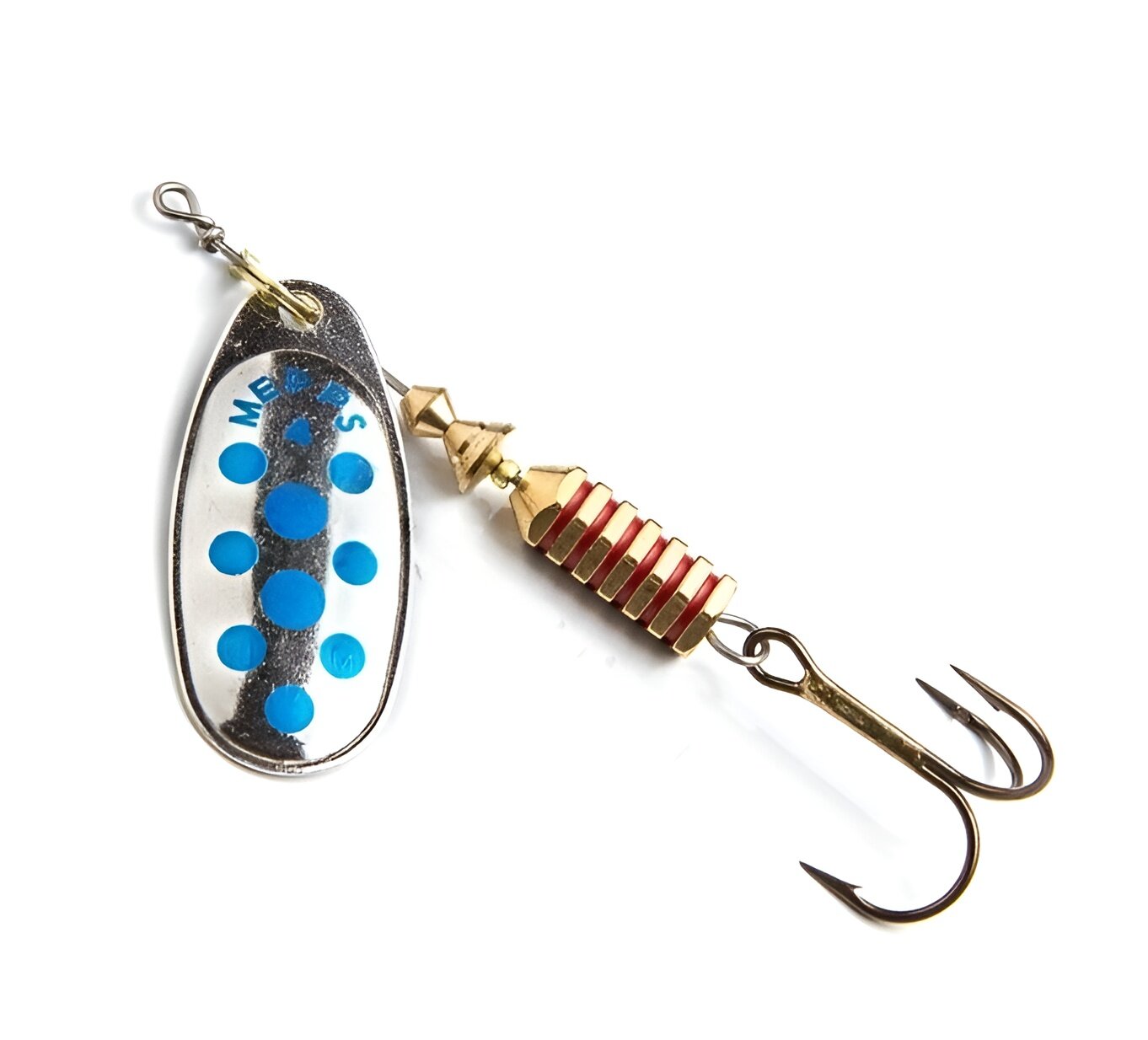 Блесна вращающаяся Mepps COMET PTS, 4, Gold/Blue dots, 1 шт.