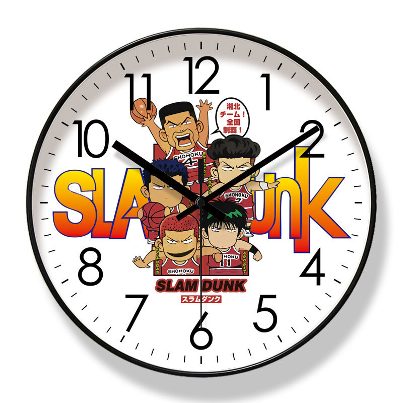 Горячая распродажаУльтра-тихие настенные часы 8063, часы для гостиной, бесшумные часы Slam Dunk, современные бесшумные кварцевые часы с плавным ходом