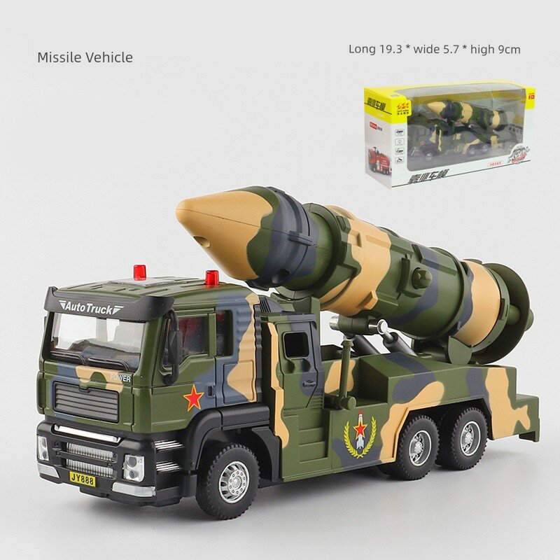 Модель ракетного грузовика 1/50 масштаба, коллекционная миниатюра для любителей военной техники