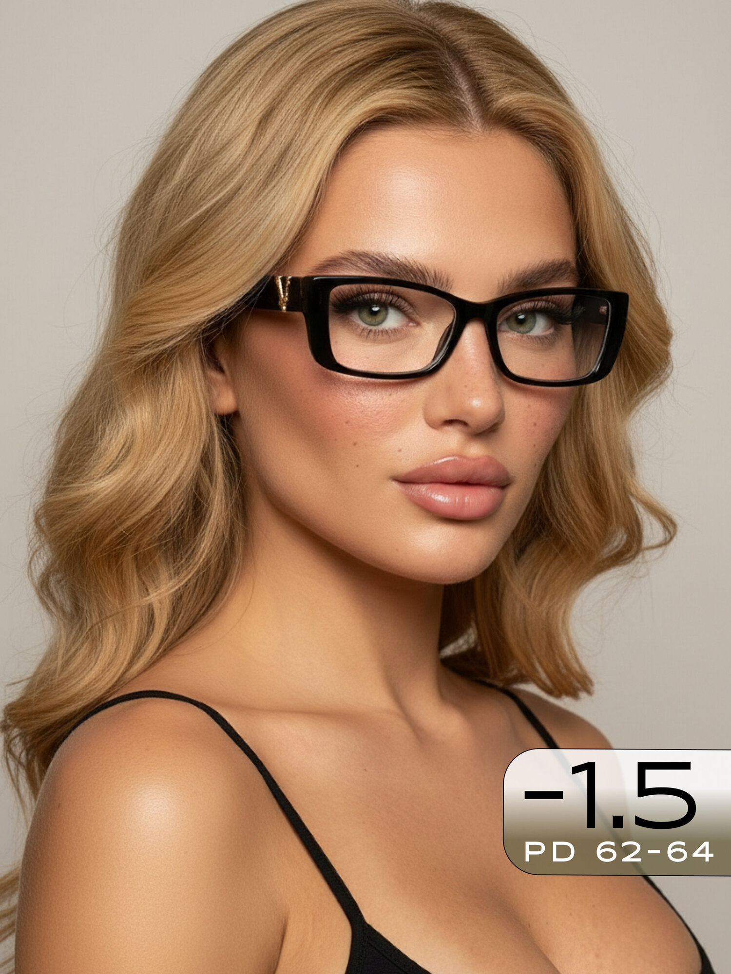 Корригирующие очки для зрения -1,5 / Готовые очки для дали с диоптрией -1.50