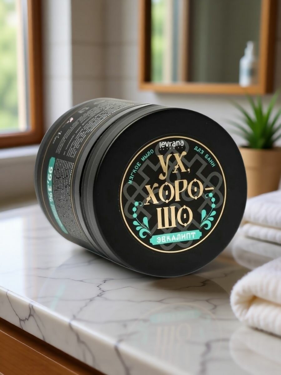 Levrana, Мягкое мыло для бани "УХ, хорошо" эвкалипт, 500мл