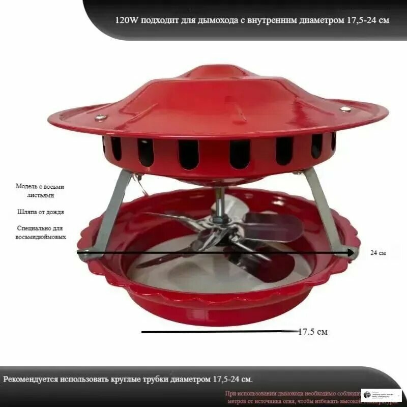 Вытяжной вентилятор для дымохода