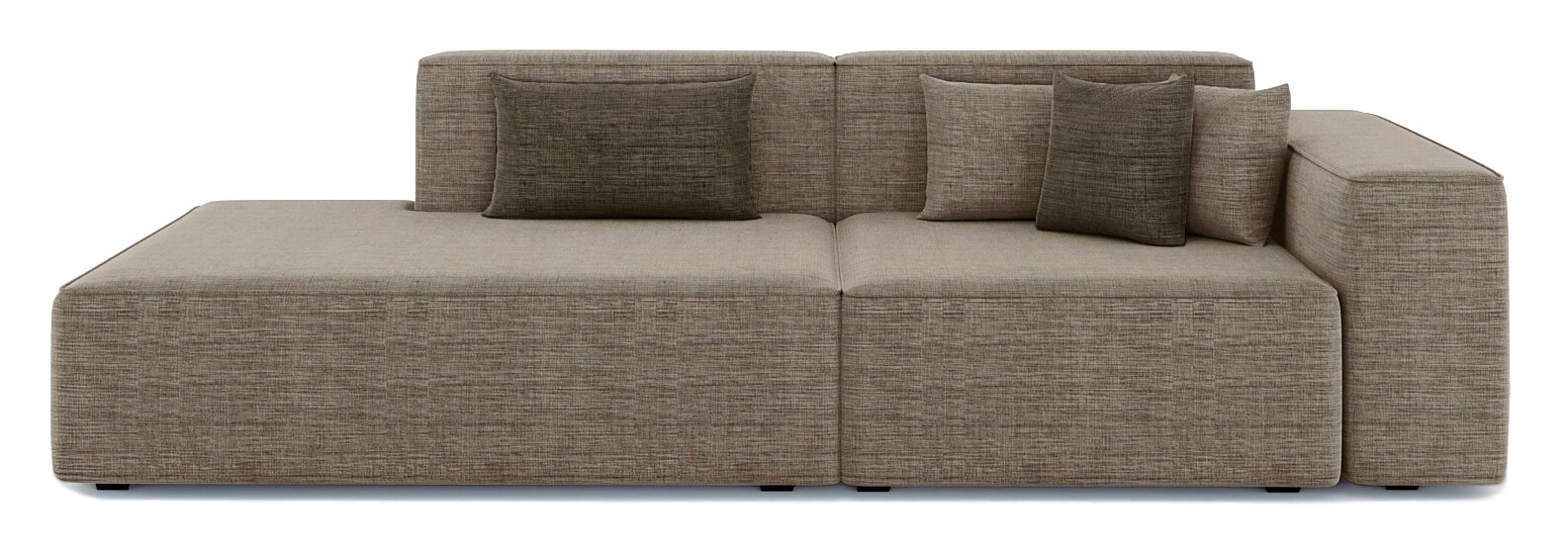 Диван-кровать 4Home Ральф, рогожка Дрим Люкс 4, диван раскладной в гостиную, механизм Еврокнижка