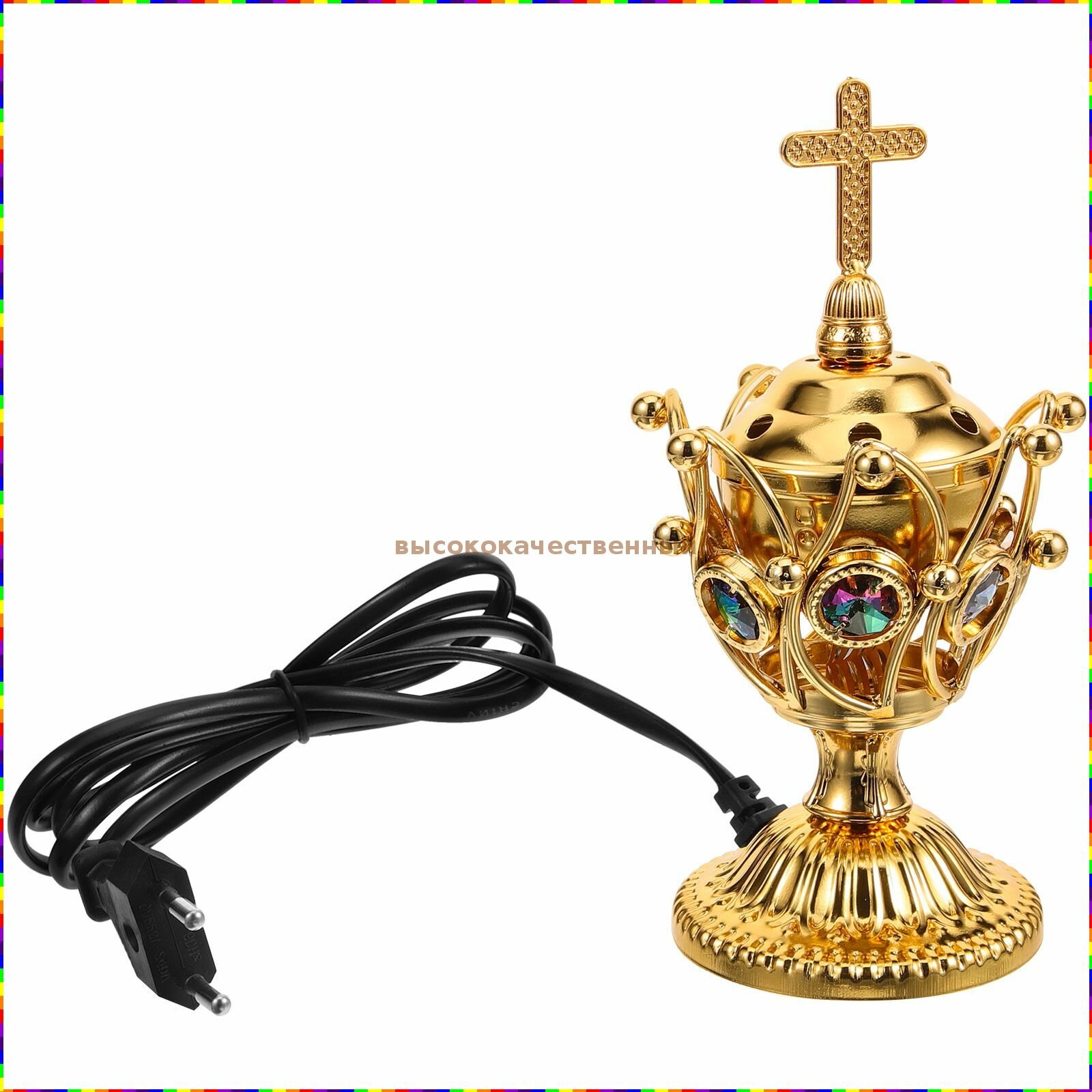 Электрическая кадильница в стиле Востока, безопасная в использовании, 14 9 9 см, 1 шт