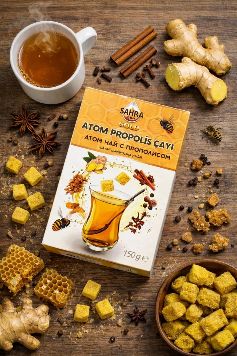 Чай натуральный Турецкий с прополисом SAHRA-GOLD 150гр