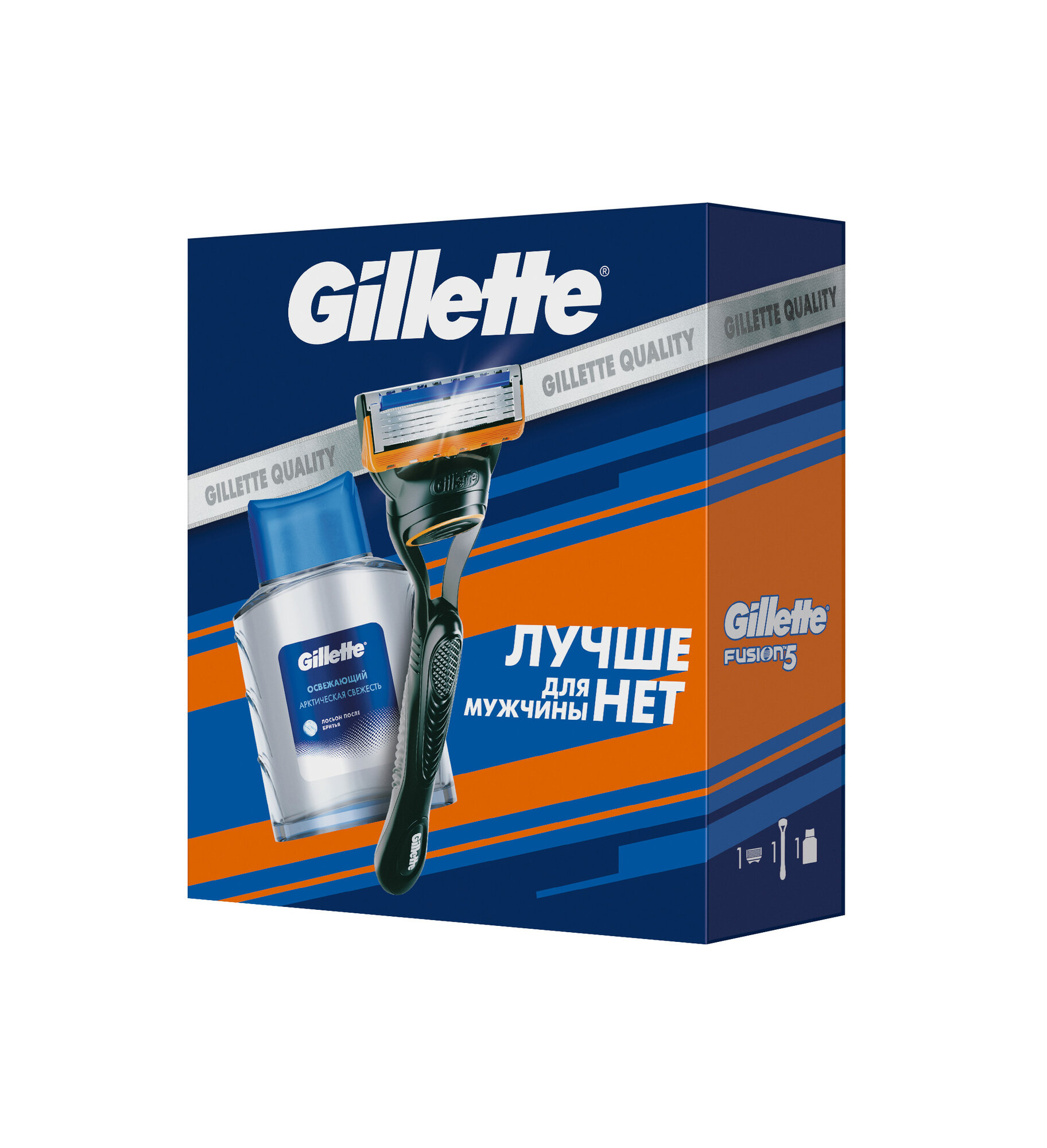 Подарочный набор Gillette с бритвой Gillette Fusion и лосьоном после бритья 50мл