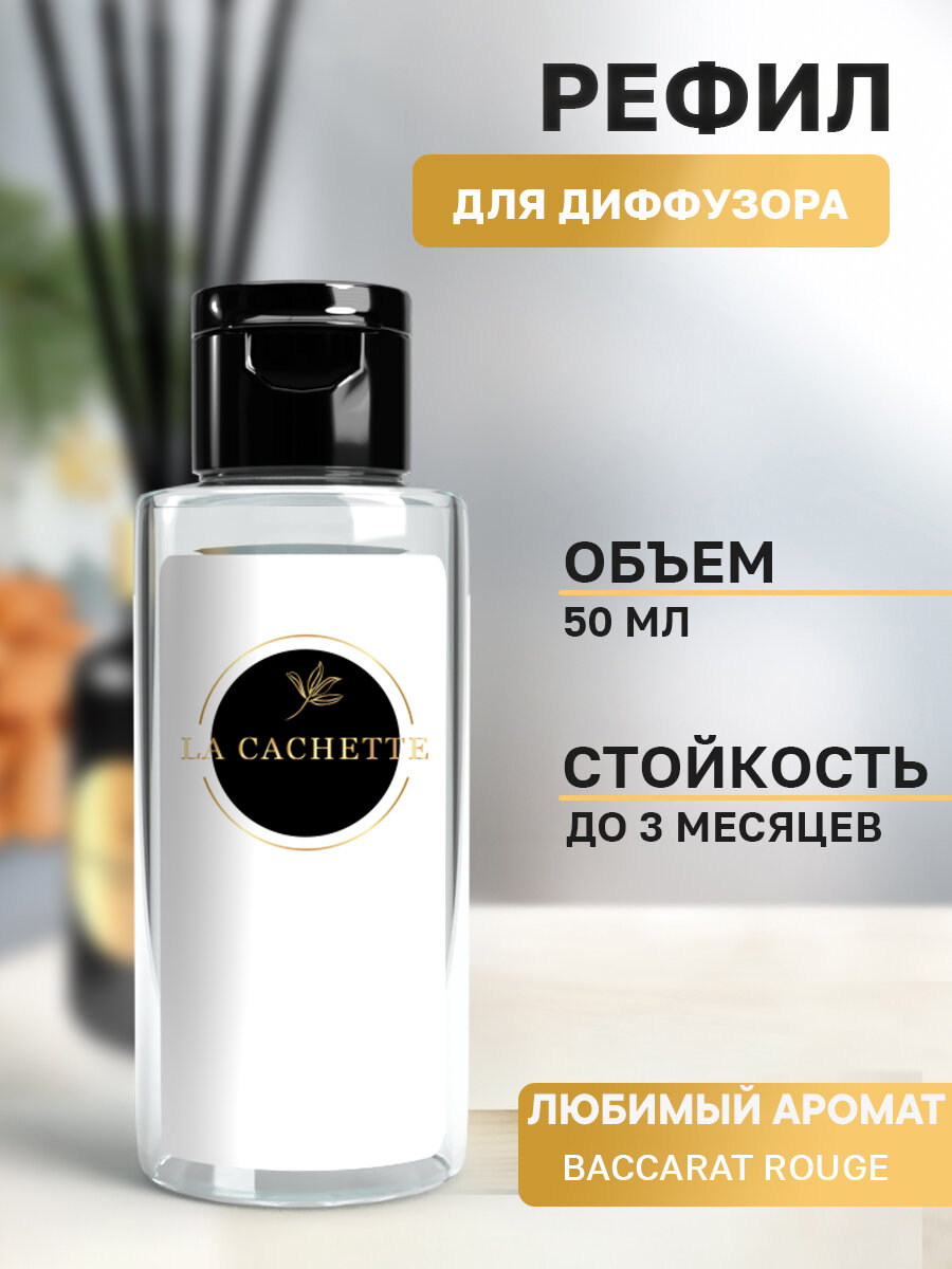 Сменная жидкость для диффузора/рефил U202 Baccarat Rouge 540, 50мл