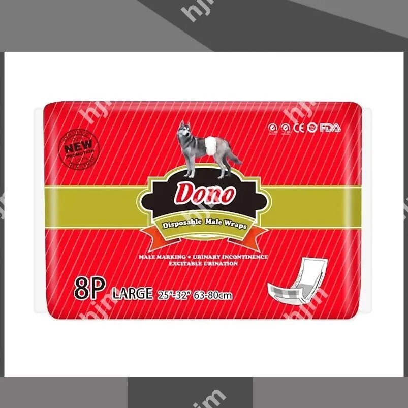 Одноразовые впитывающие пояса для кобелей DONO MALE PET DIAPER размер L 8 штук