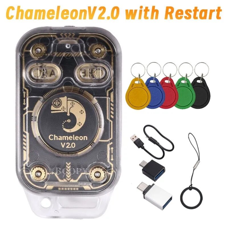 Chameleon V2.0 RFID-Считыватель Смарт-Чипов + Брелок С 5 Идентификаторами ID Ultra