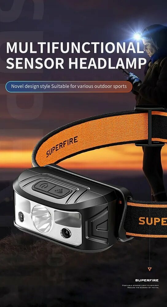 SUPERFIRE Налобный фонарь