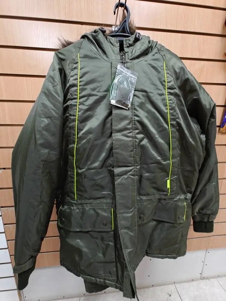 Костюм зимний "Окунь" ООО ХСН, олива, с утеплением, мужской, размер 108-112, рост 176, арт. 9451-6.