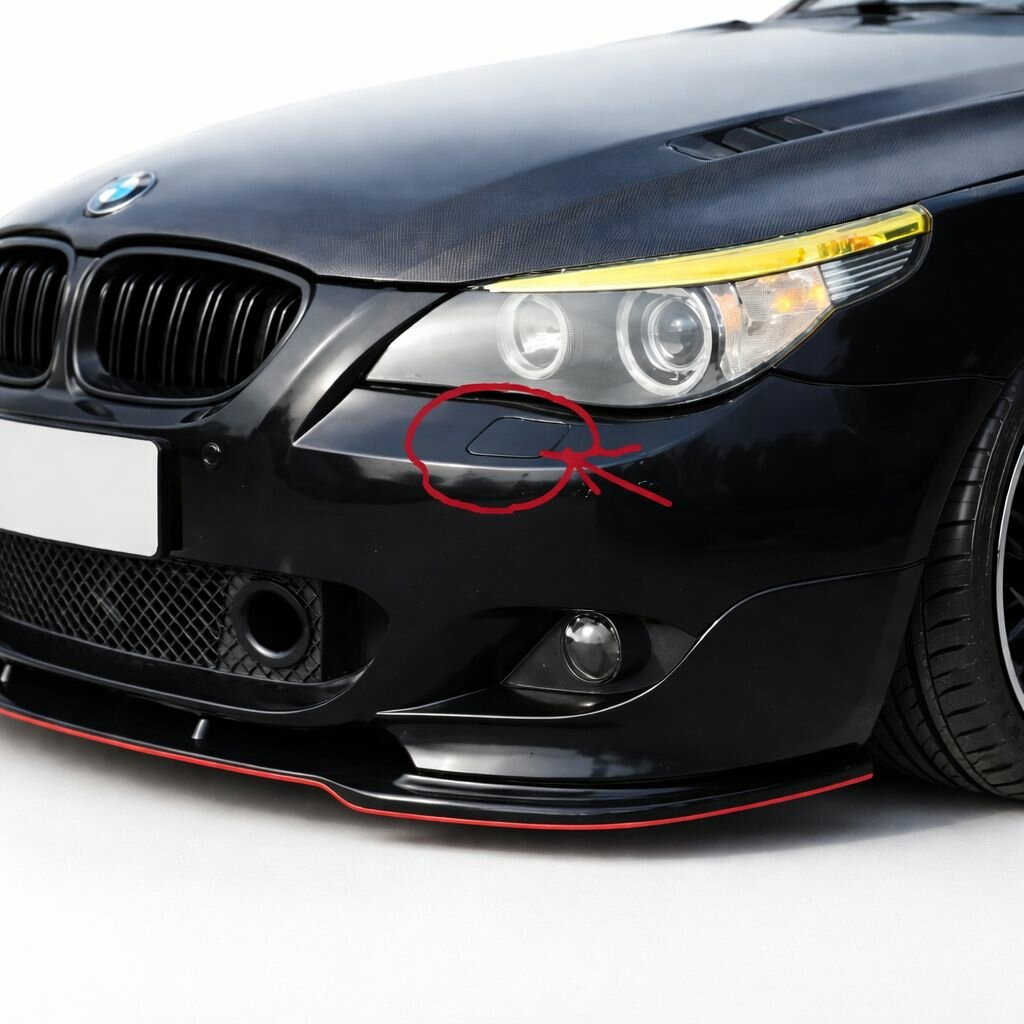 Тюнинг-накладки на передний бампер BMW E60 M