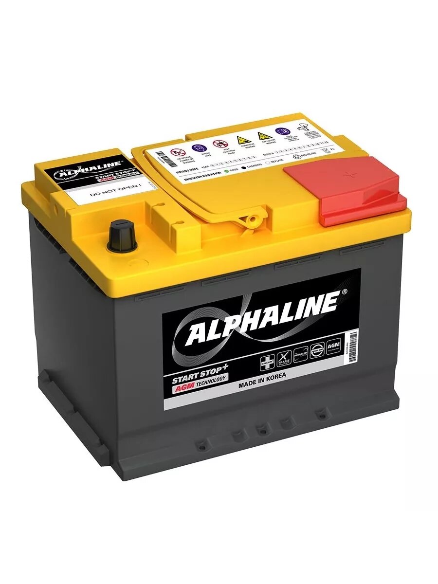 Аккумулятор ALPHALINE AGM 60R 12V 60Ач обр. пол.