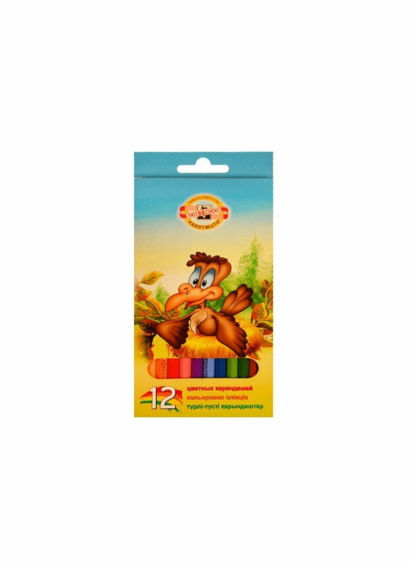 Карандаши цветные Koh-I-Noor, Birds, 12 цветов