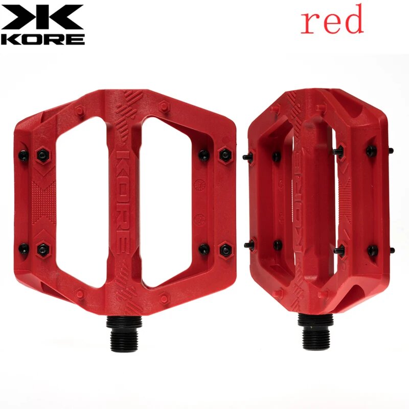 KORE Нейлоновые Педали для Велосипеда Красный, RED