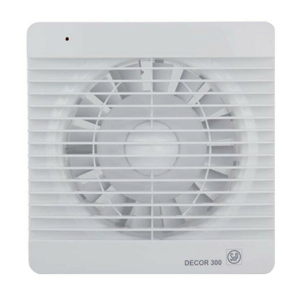 Вытяжной вентилятор Soler&Palau DECOR-300 C, 150мм, с обратным клапаном, световым индикатором, белый