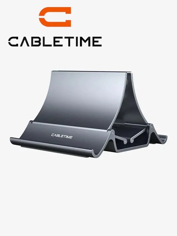 Пластиковый вертикальный держатель CABLETIME CS15B, чёрный / Black /