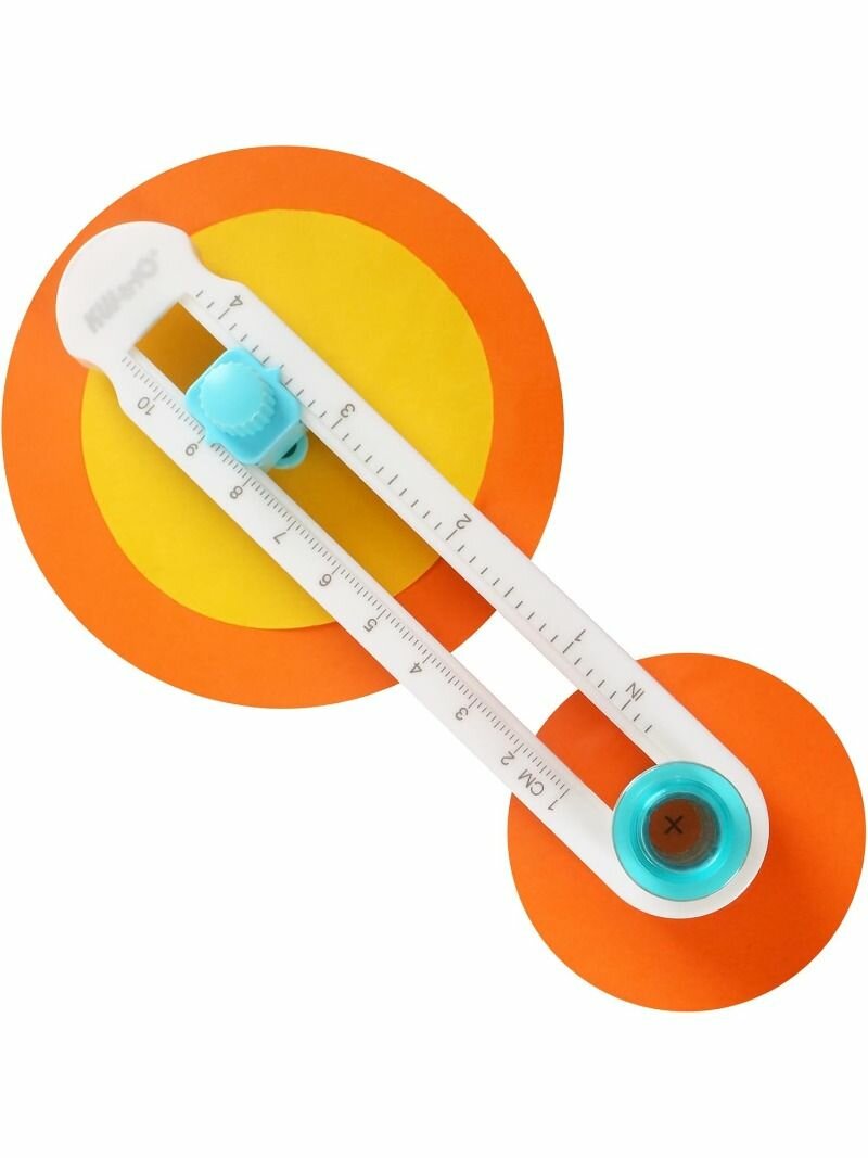 Круговой резак с регулировкой диаметра от 20 до 200 мм, для скрапбукинга, мини-размер