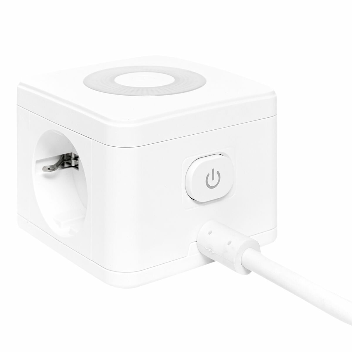 Удлинитель Куб 1,3 м/ 2 розетки/ 2 USB 2,4А+Type C + ночник/ EKF