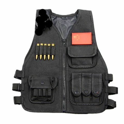 Детский тактический жилет, многофункциональный камуфляжный боевой жилет, снаряжение спецназа CS, пуленепробиваемый жилет уровня 3A для PUBG